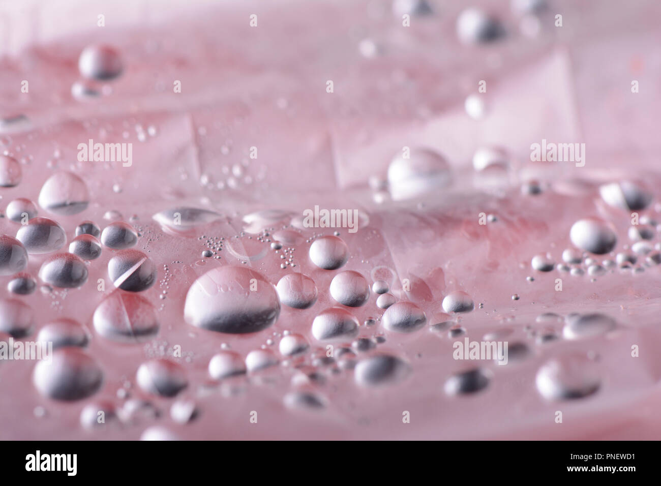 Abstract background of water drops condensation on plastic Stock Photo ...