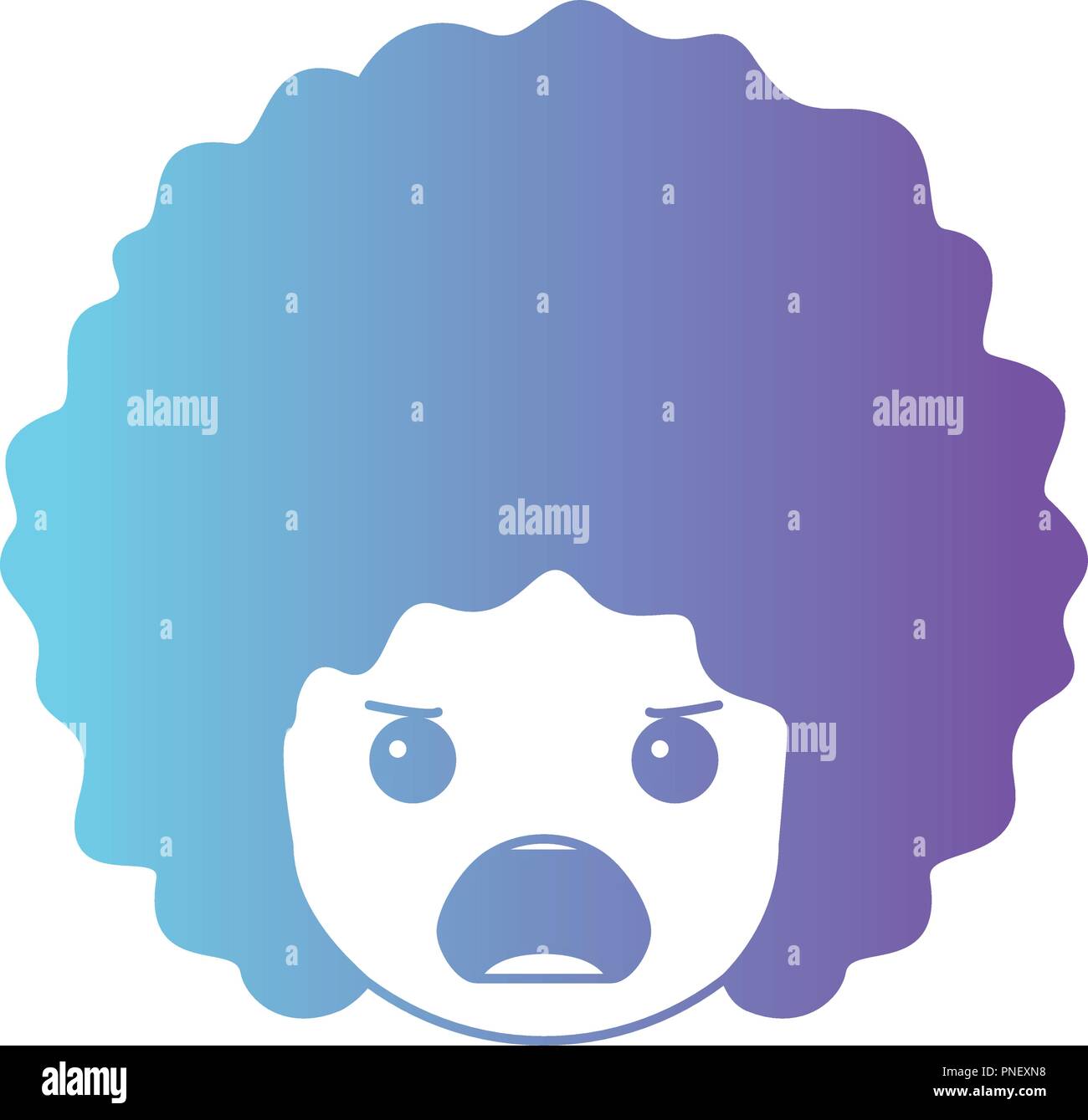 cartoon man angry head kawaii character Stock Vector Image & Art - Alamy