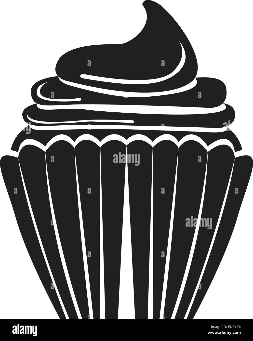 Isolated cupcake icon Stock Vector Image & Art - Alamy