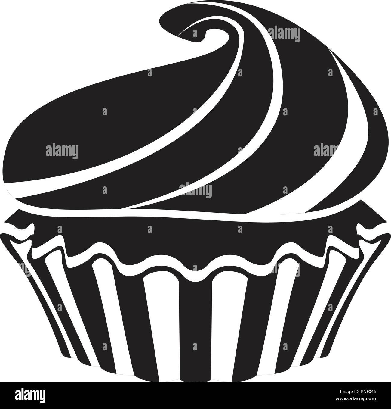 Isolated cupcake icon Stock Vector Image & Art - Alamy