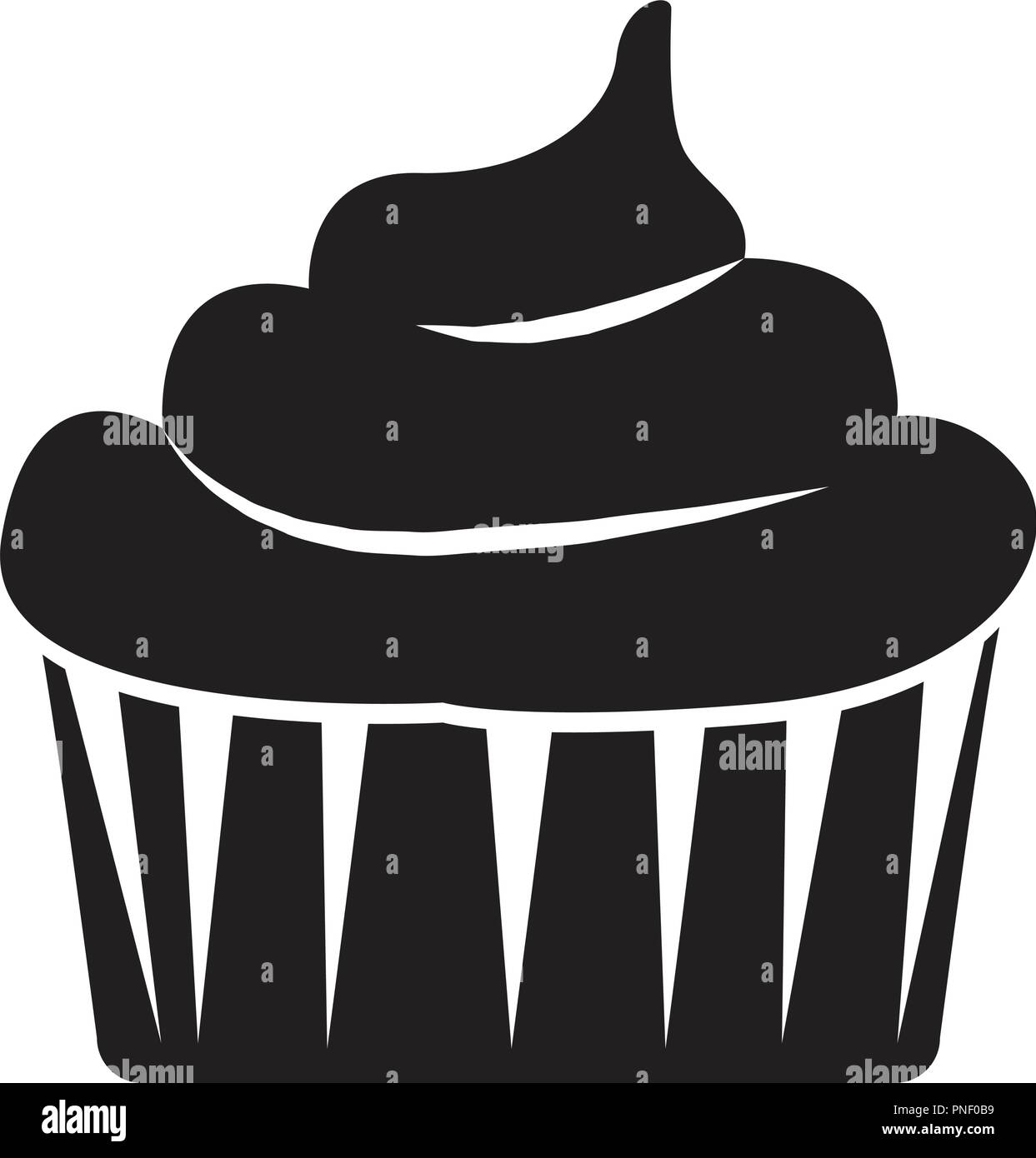 Isolated cupcake icon Stock Vector Image & Art - Alamy