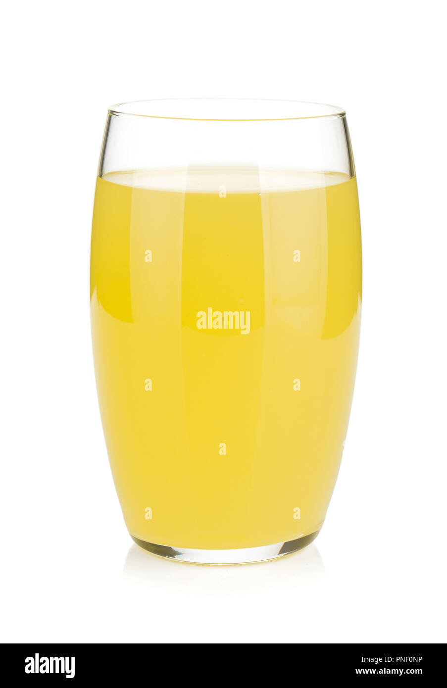 Glass of lemon juice. Isolated on white background Stock Photo - Alamy