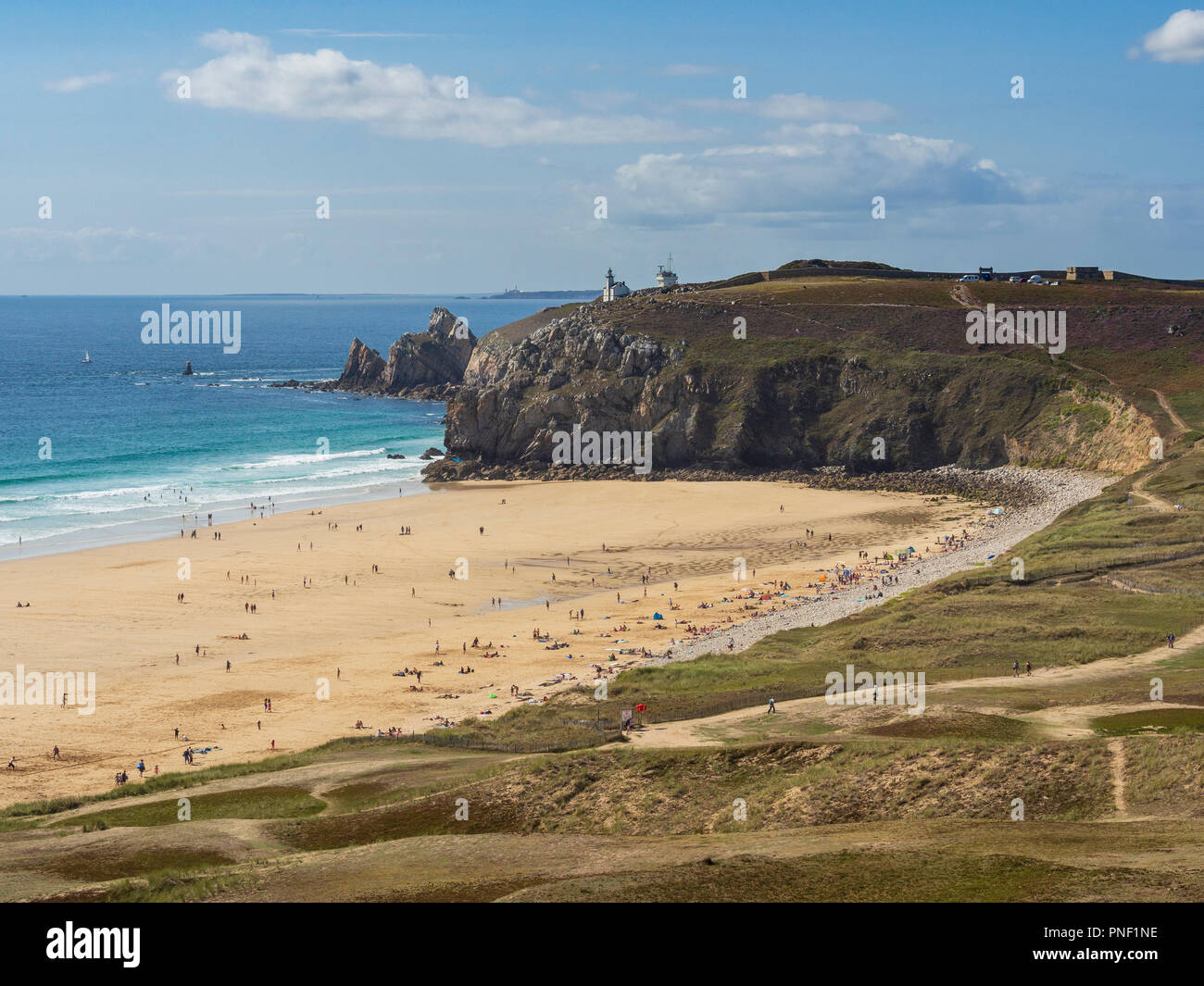 Pen-Hat Cove and Toulinguet Point, Crozon Peninsula, France Stock Photo ...