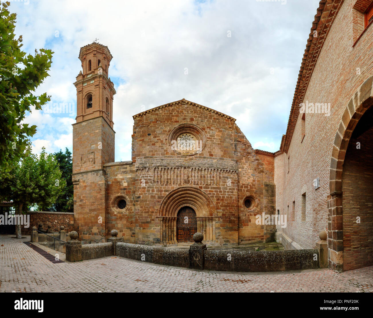 The brick made Veruela Monastery (Monasterio de Veruela) spanish ...