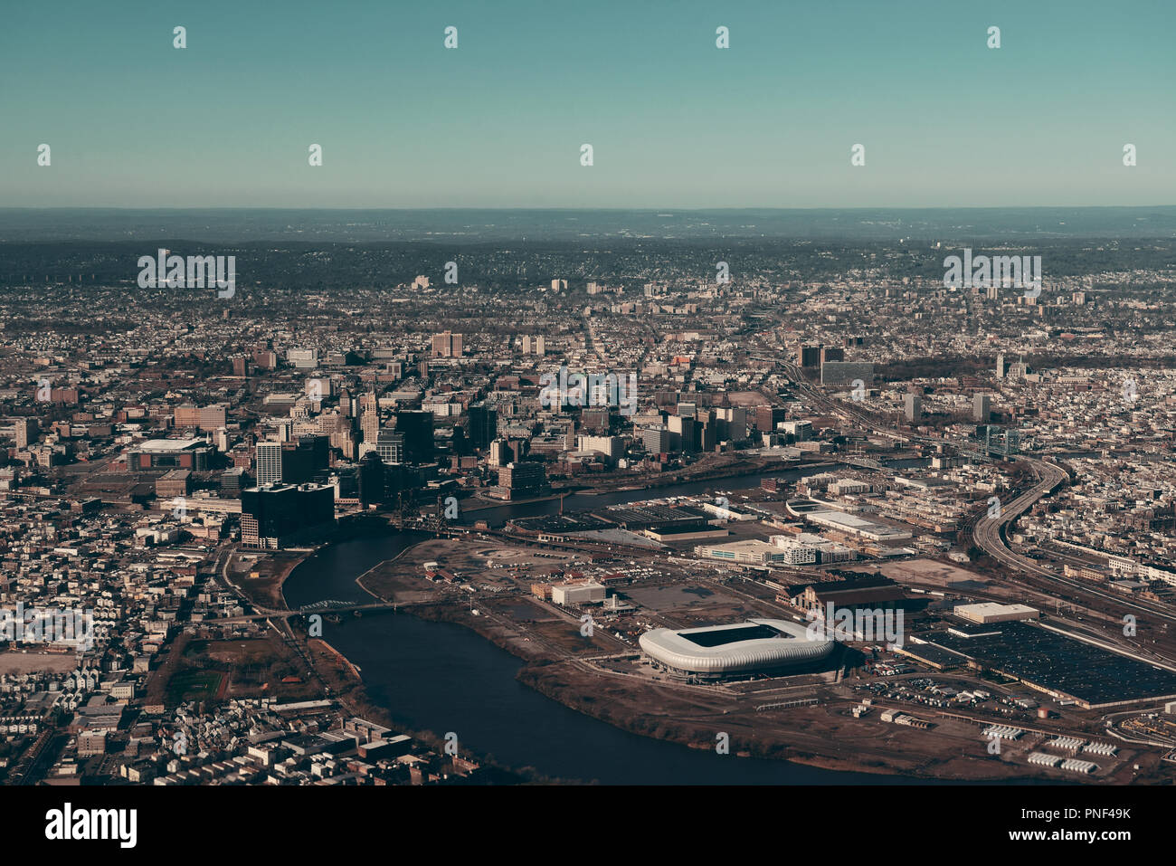 Newark new jersey aerial hi-res stock photography and images - Alamy