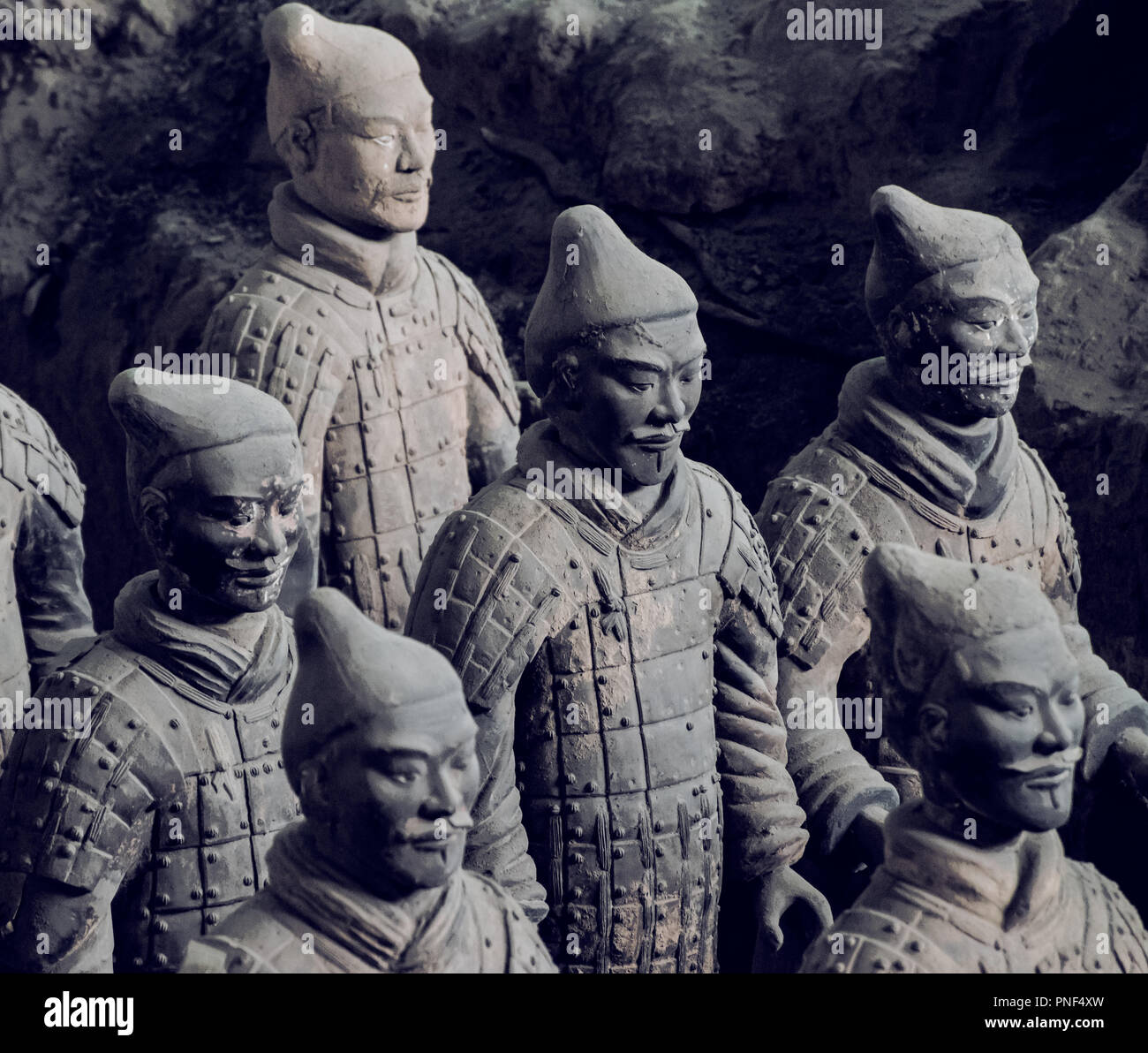 The Terracotta Army in the museum of Qin Shi Huang's tomb, Shaanxi of ...