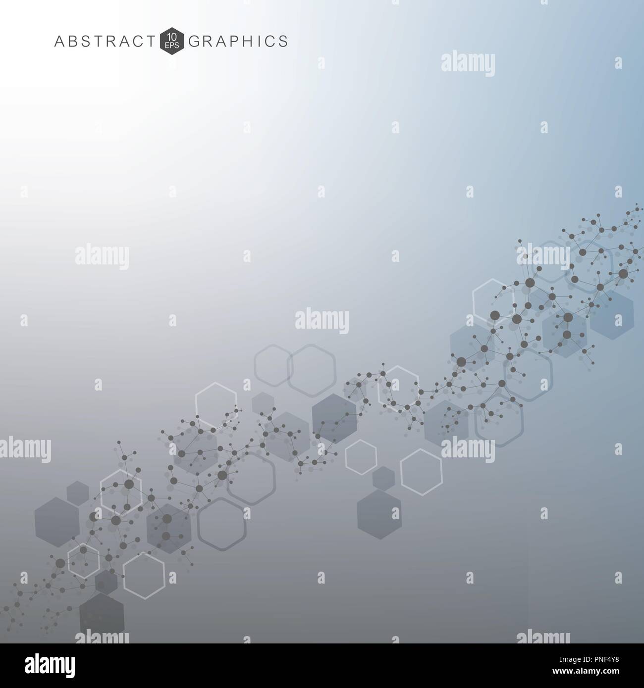 Hexagonal Abstract Background Big Data Visualization Global Network