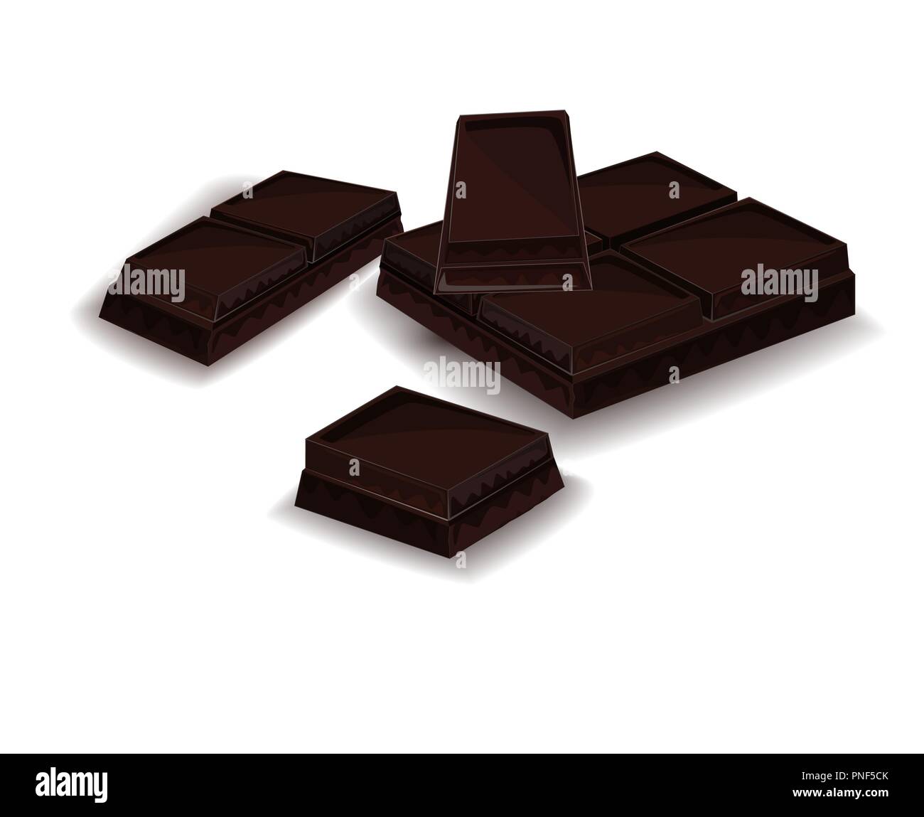 Heap chocolate isolated on Stock Vector Images - Alamy