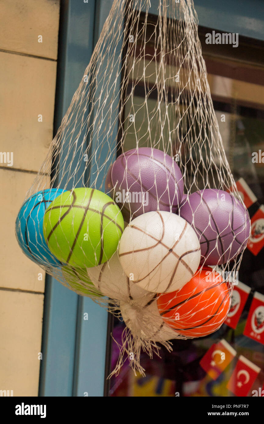 Rubber ball of various color as a background Stock Photo - Alamy