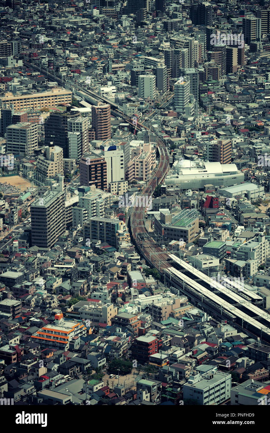 Tokyo urban rooftop view background, Japan Stock Photo - Alamy