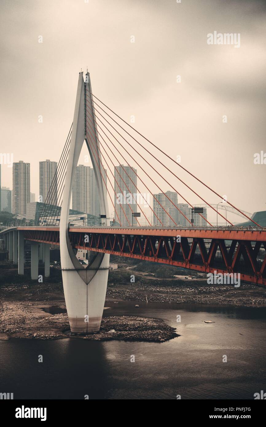 Bridge and city urban architecture in Chongqing, China Stock Photo - Alamy