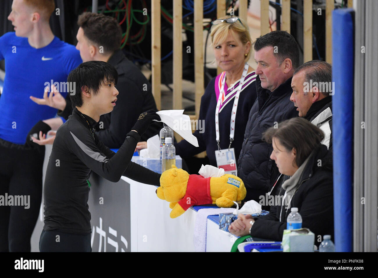 Toronto, Canada. Credit: MATSUO. 20th Sep, 2018. (L-R) Yuzuru Hanyu ...