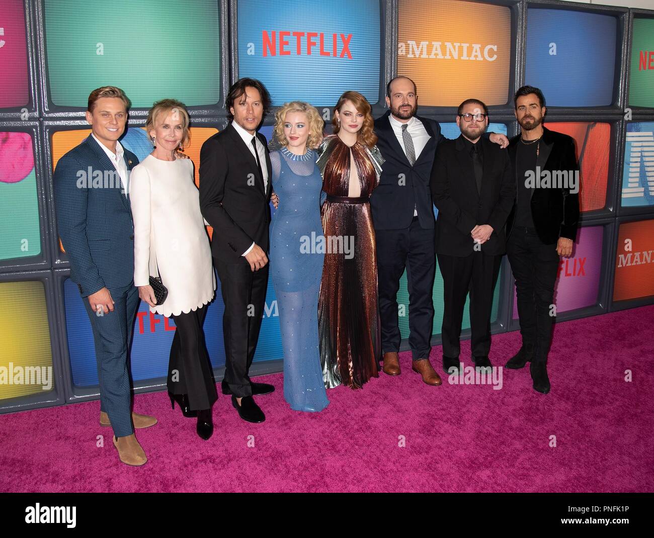 New York, NY, USA. 20th Sep, 2018. Cast and Creative Team of "Maniac ...