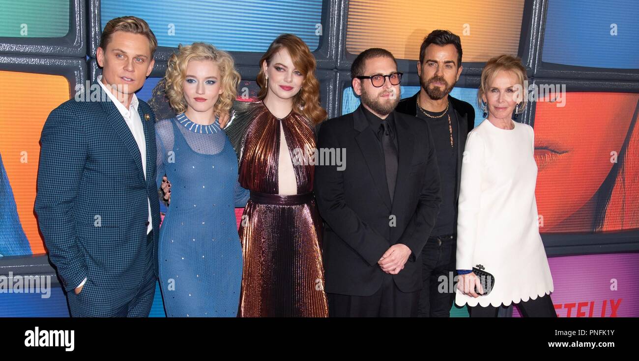 New York, NY, USA. 20th Sep, 2018. Billy Magnussen, Julia Garner, Emma ...