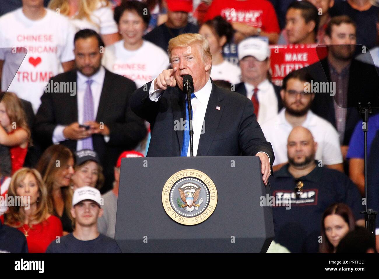 Donald Trump at a public appearance for President Donald Trump Make ...