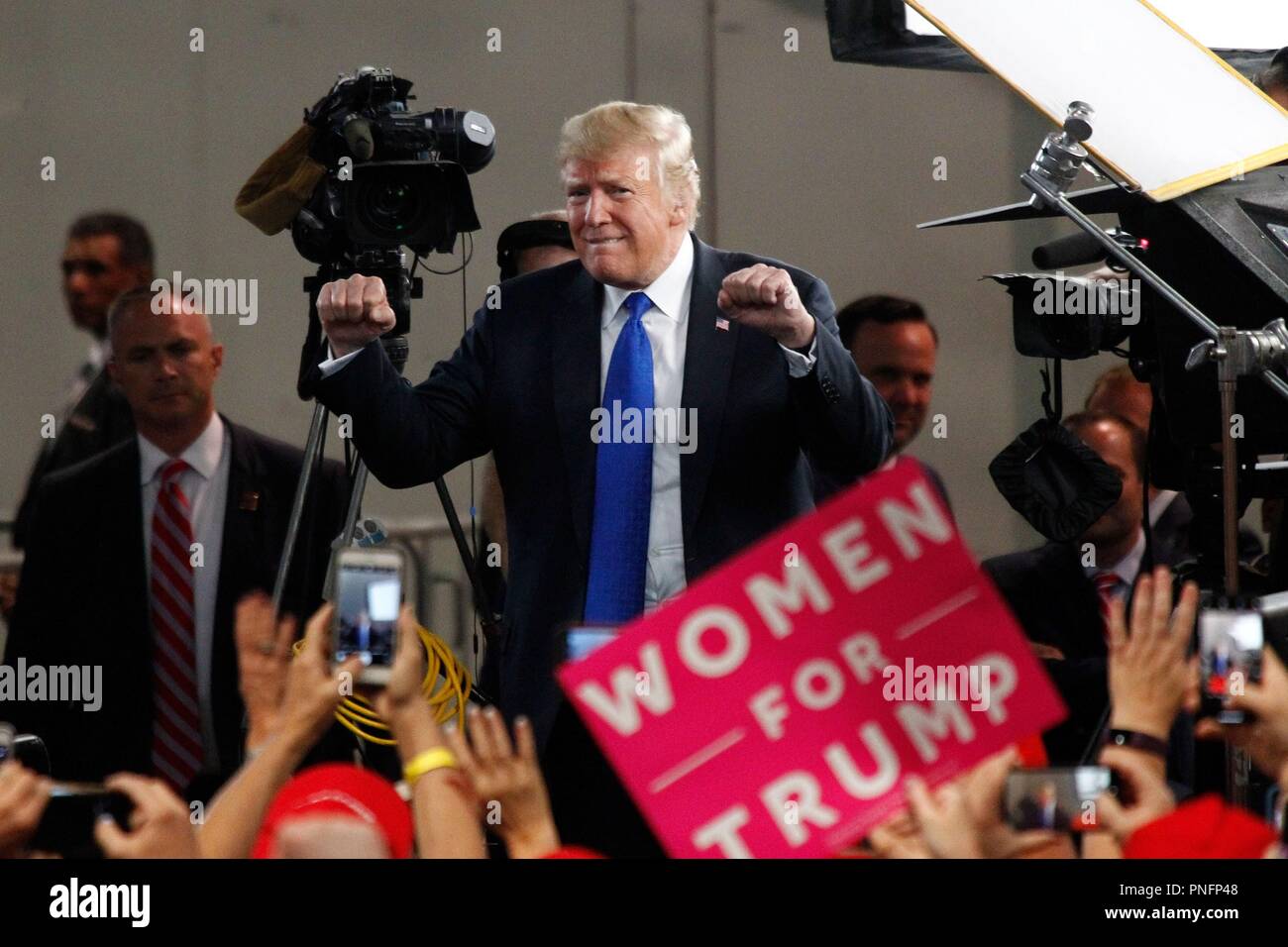 Donald Trump at a public appearance for President Donald Trump Make ...