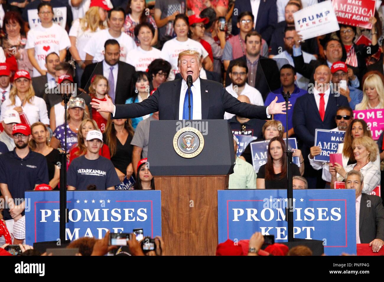 Donald Trump at a public appearance for President Donald Trump Make ...