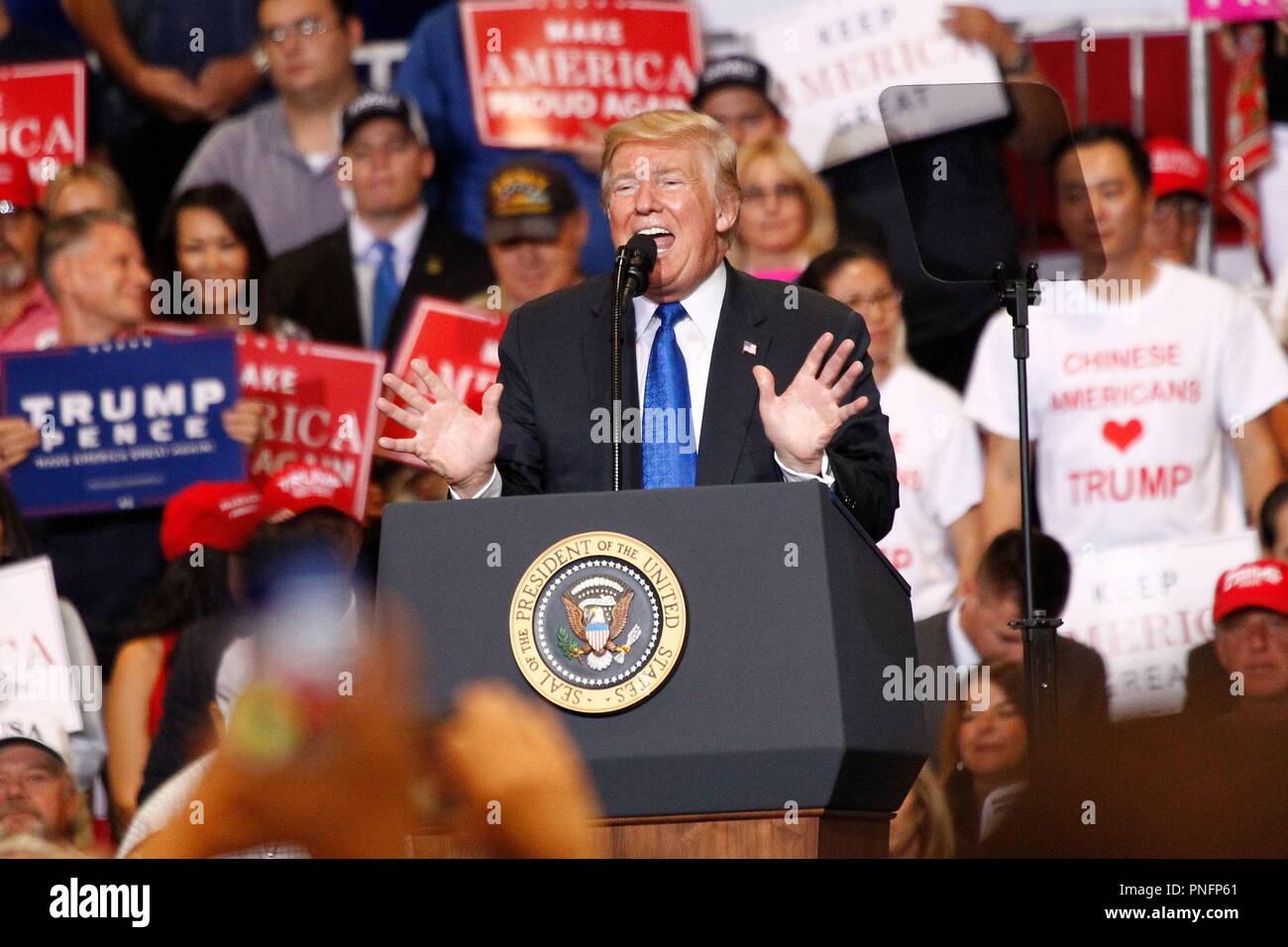 Donald Trump at a public appearance for President Donald Trump Make ...