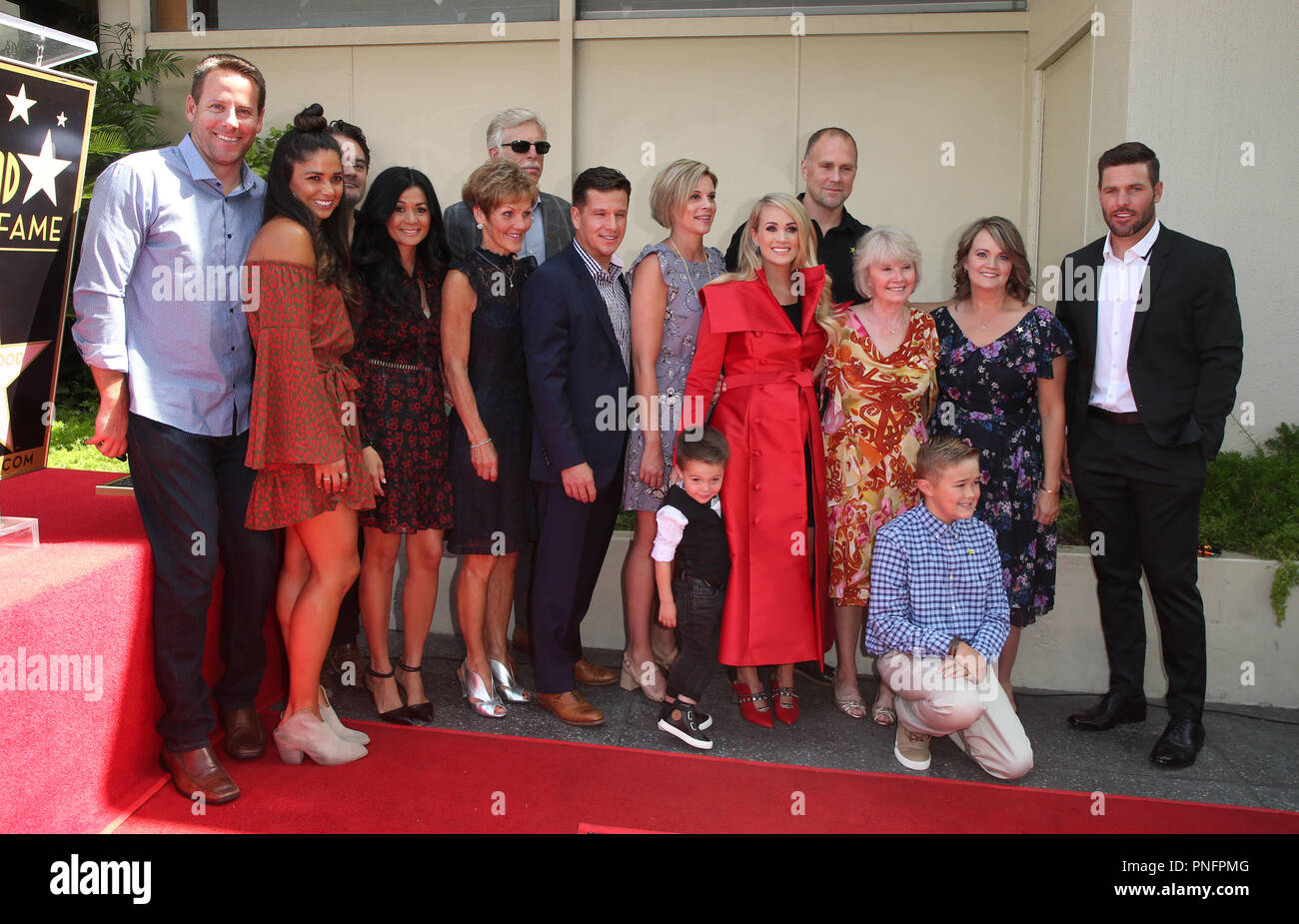 Hollywood, Ca. 20th Sep, 2018. Carrie Underwood, Mike Fisher, Isaiah ...