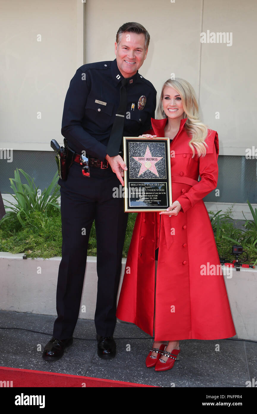 Hollywood, Ca. 20th Sep, 2018. Cory Palka, Carrie Underwood, at Carrie ...