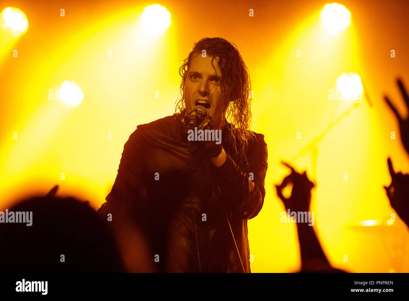 Denmark, Copenhagen - September 20, 2018.The American metal band ...