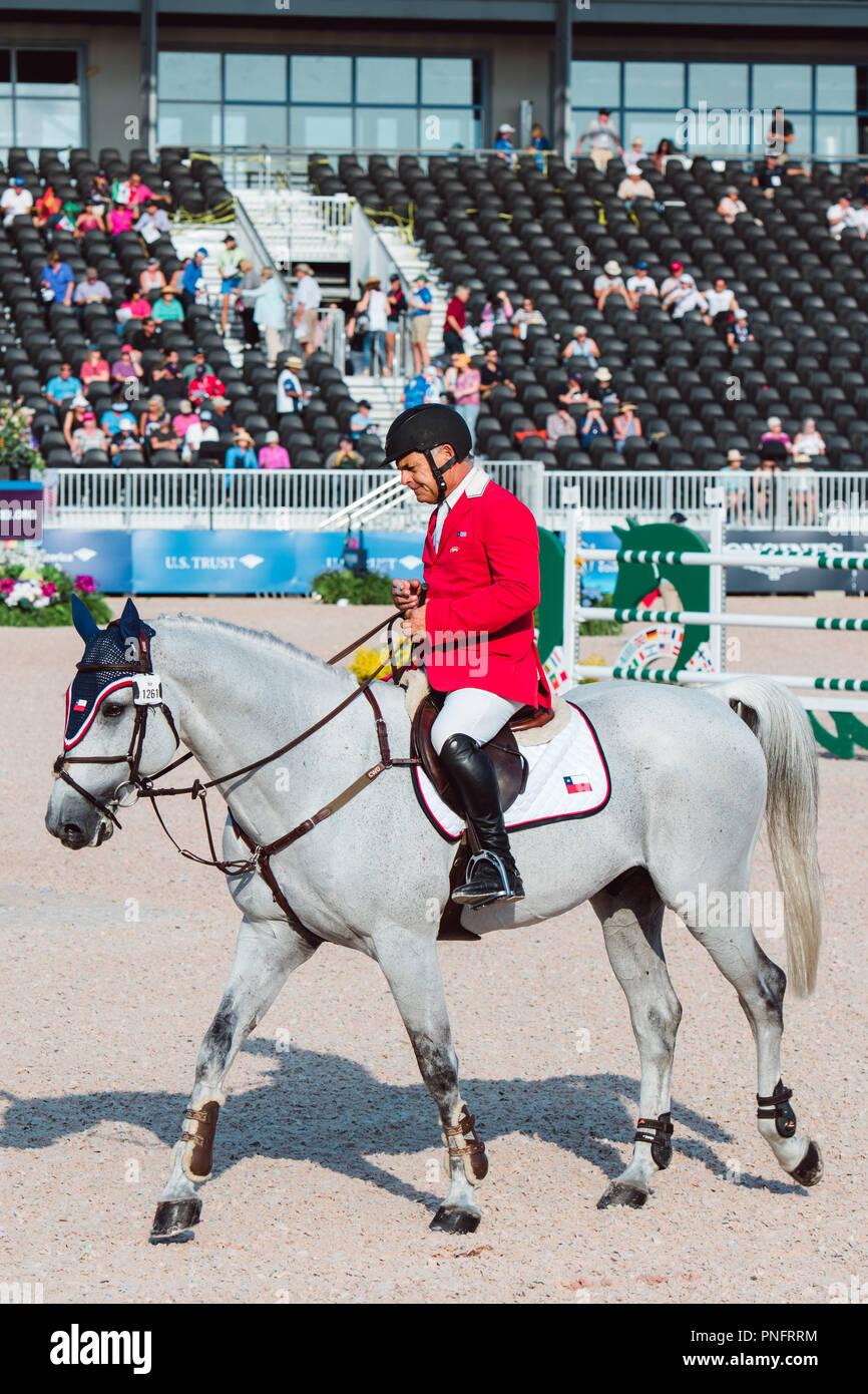 Mill Spring, NC. 20 Sep 2018. FEI WEG Tryon 2018 Continues with Jumping ...