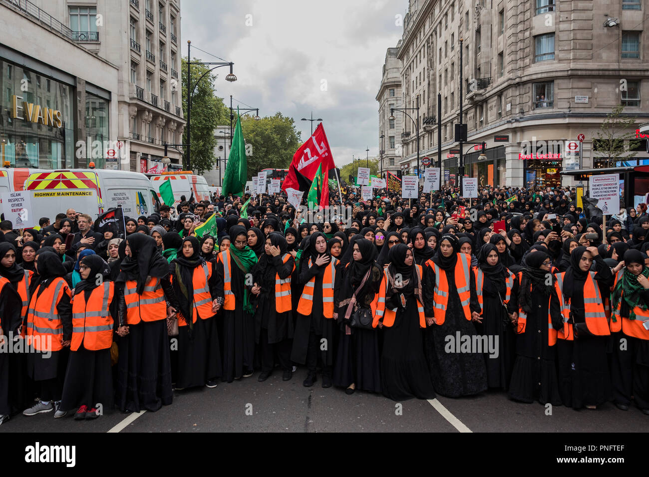 Ashura Day march - British Muslims march down Oxford Street to ...