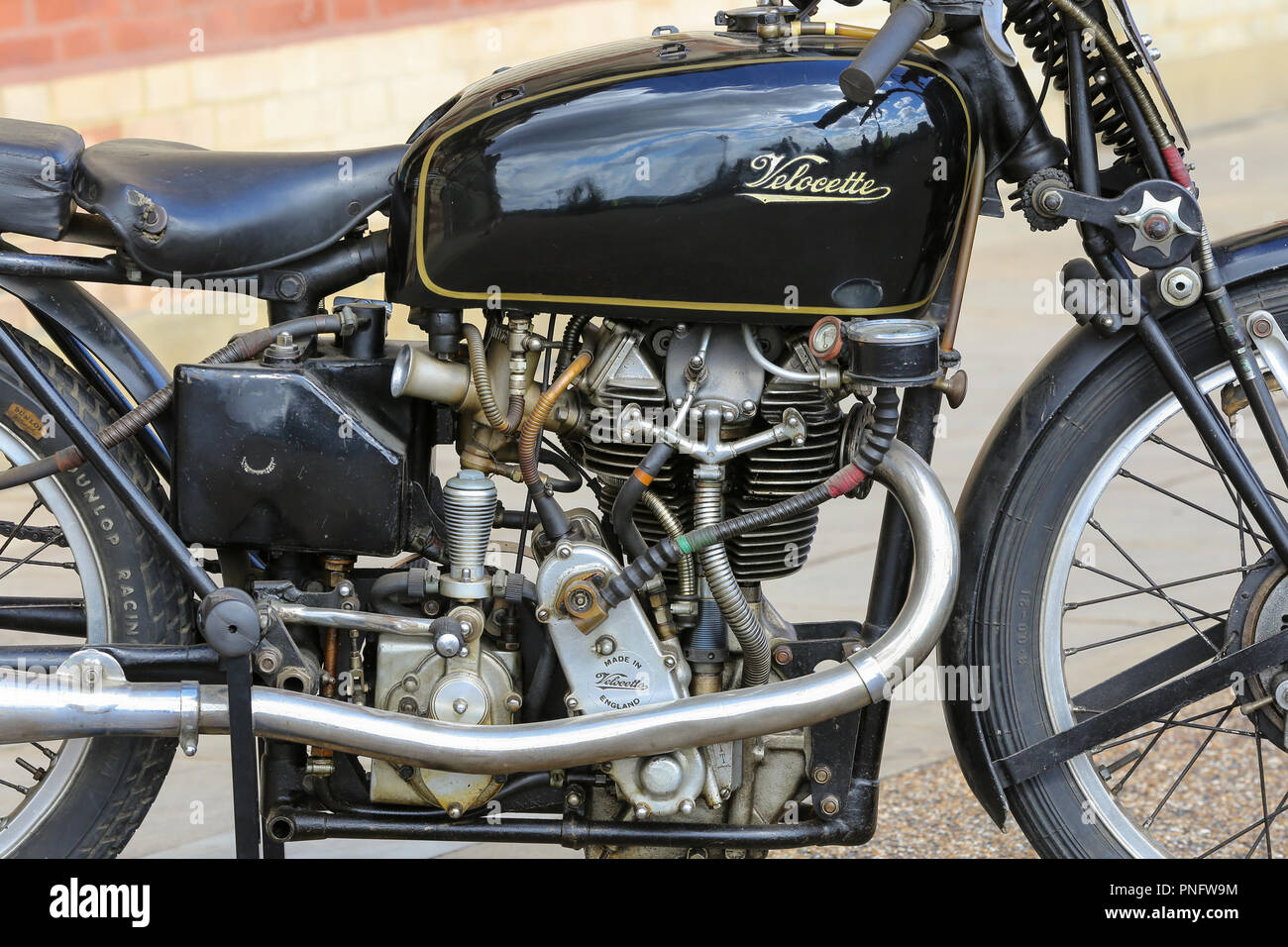 1939 velocette 348cc ktt mark viii racing motorcycle hi-res stock ...