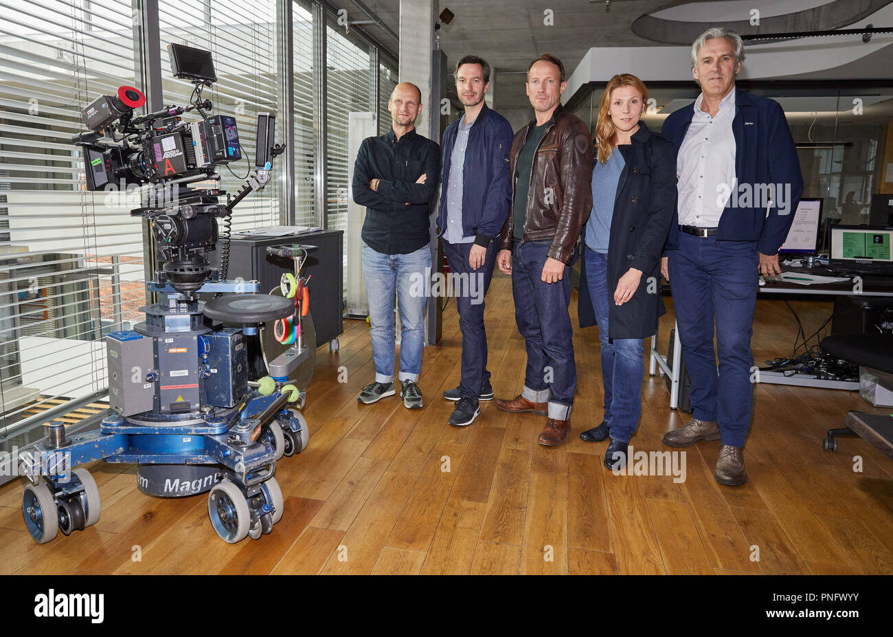 21 September 2018, Hamburg: Bjoern Vosgerau (left to right), producer ...