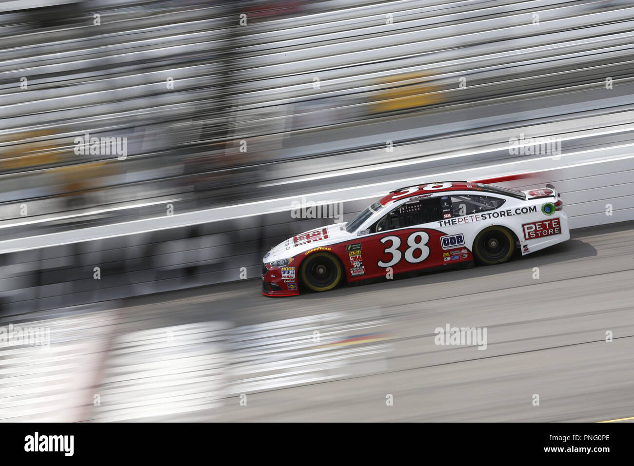 Richmond, Virginia, USA. 21st Sep, 2018. David Ragan (38) brings his ...