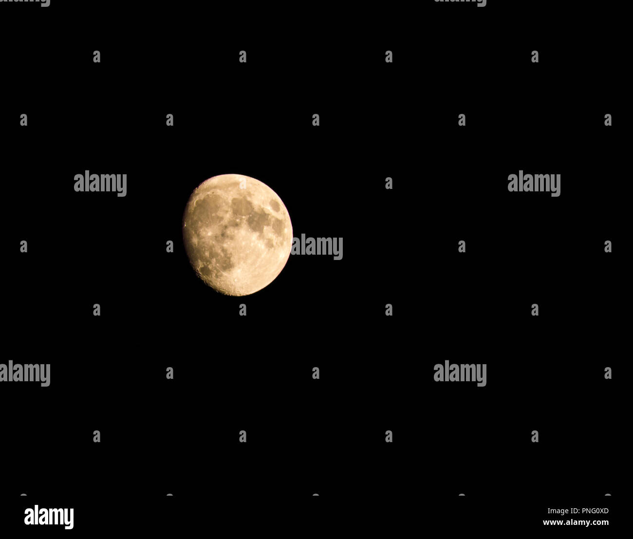 Clear Night Sky With Moon