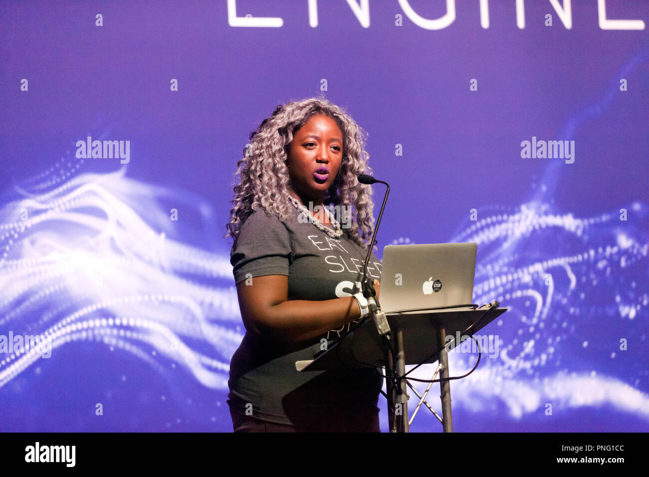 Anne-Marie Imafidon discussing AI and the future of work, on the ...