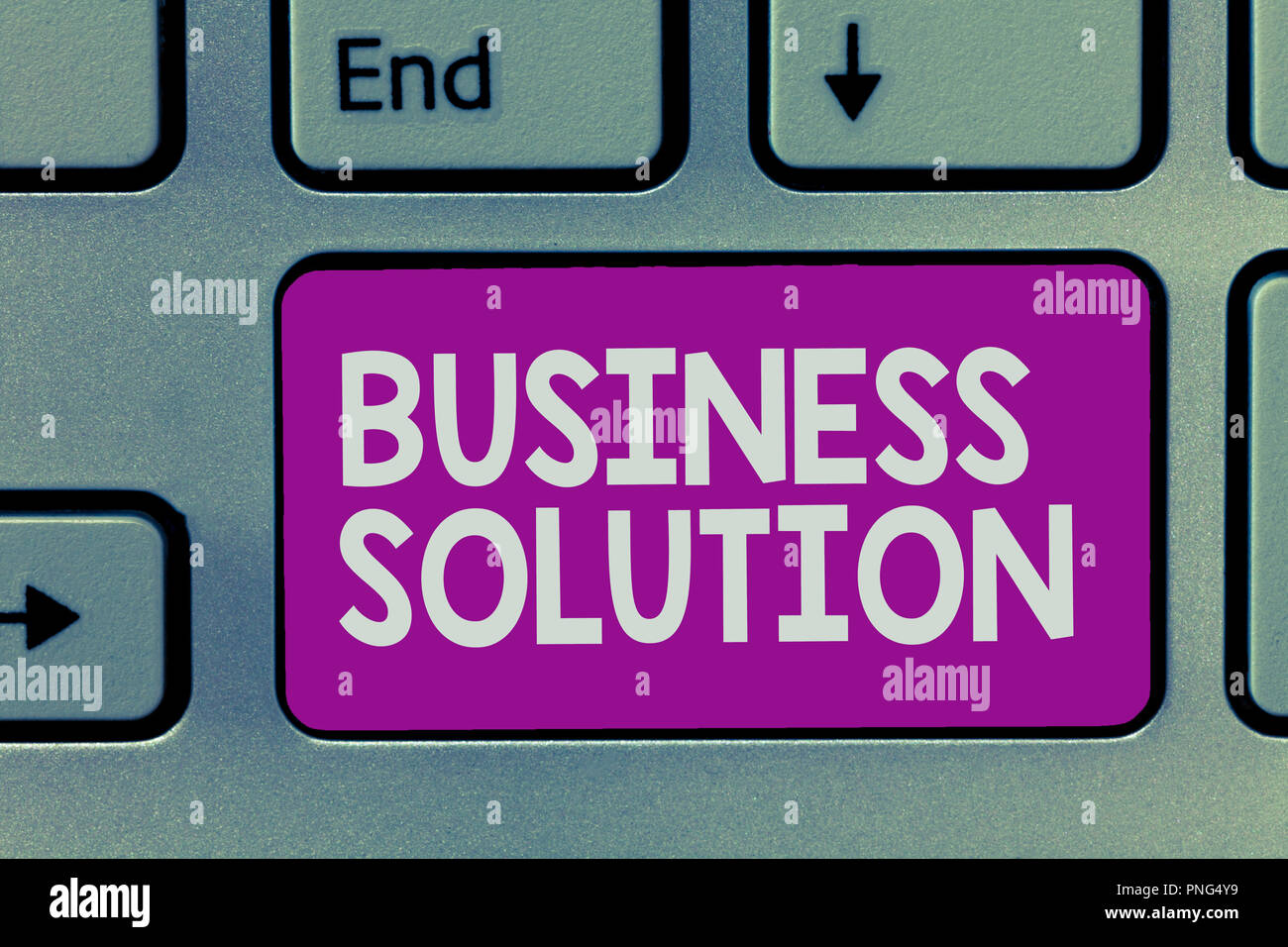 Handwriting text writing Business Solution. Concept meaning Services ...