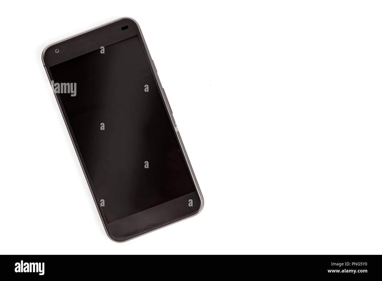 Flat lay photo smartphone Cut Out Stock Images & Pictures - Alamy