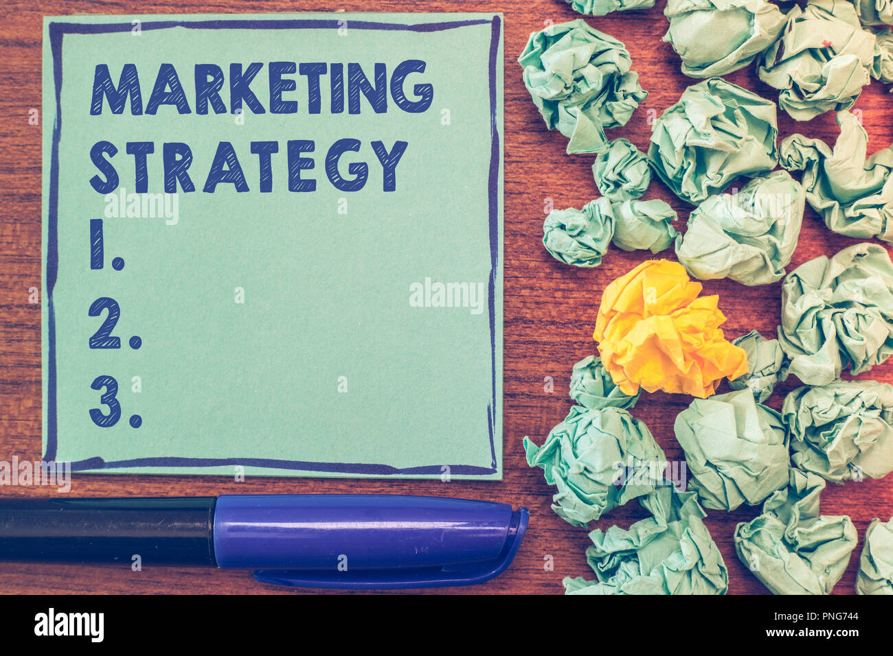 Conceptual hand writing showing Marketing Strategy. Business photo ...