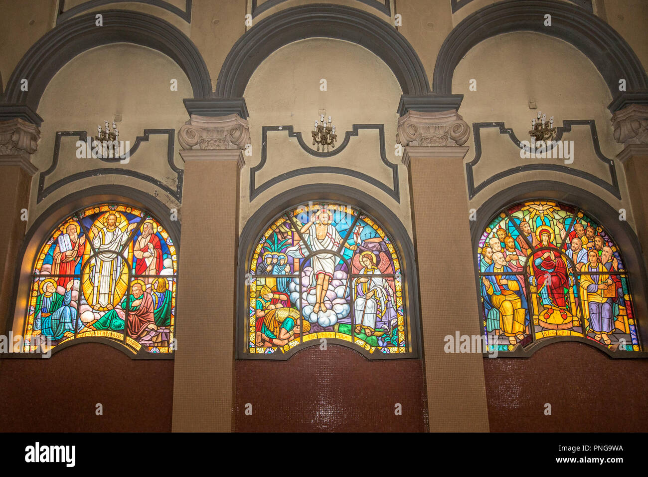 Stained-glass windows, Holy Trinity Cathedral, (Amharic: Kidist ...