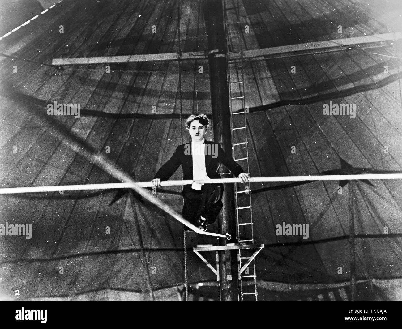 The circus 1928 chaplin tightrope hi-res stock photography and images ...