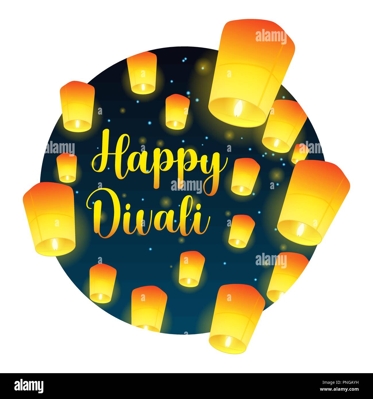 Decoration paper text happy Stock Vector Images - Alamy