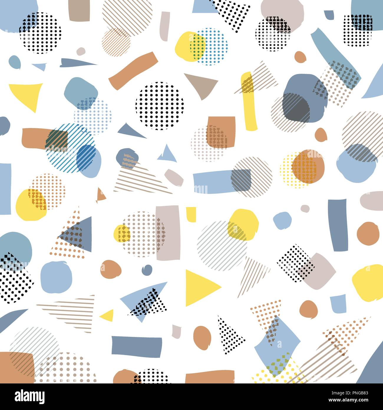 Abstract geometric modern pastels color, black dots pattern with lines ...