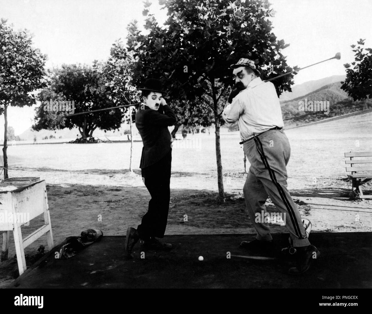 CHARLIE CHAPLIN; ERIC CAMPBELL Stock Photo - Alamy
