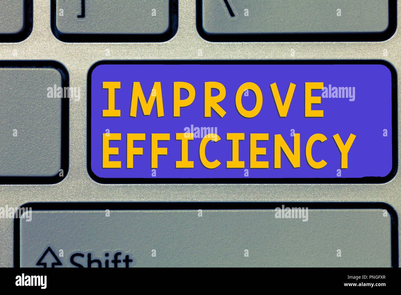 Handwriting text Improve Efficiency. Concept meaning Competency in ...