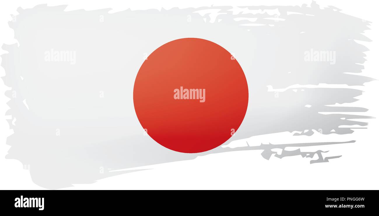 Japan flag, vector illustration on a white background Stock Vector ...