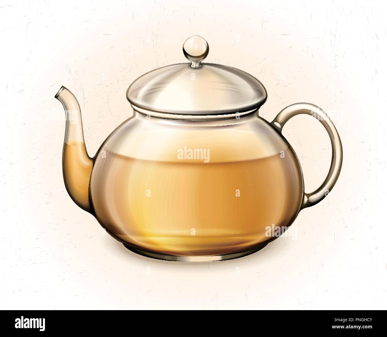 Tea in glass on Stock Vector Images - Alamy