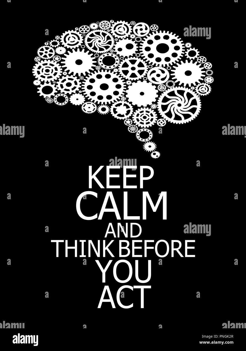 Think before you act hi-res stock photography and images - Alamy