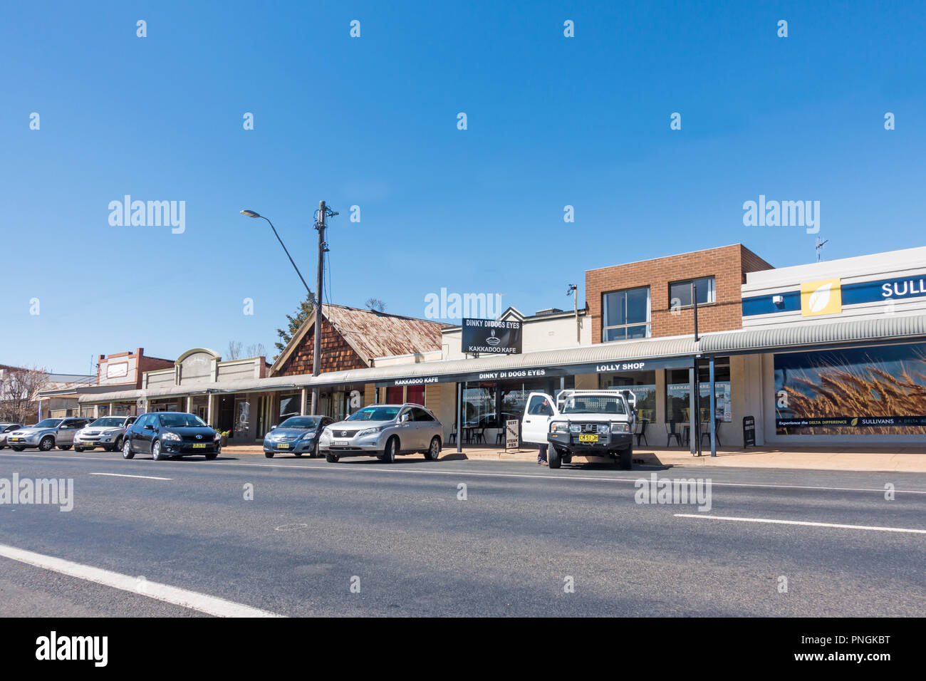 Main Street Village of Dunedoo NSW Australia Stock Photo - Alamy