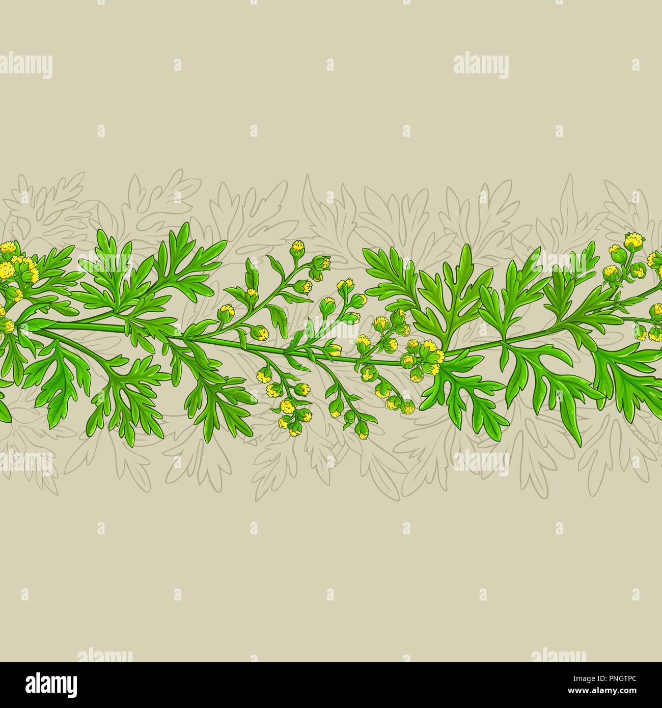 wormwood vector pattern on color background Stock Vector Image & Art ...