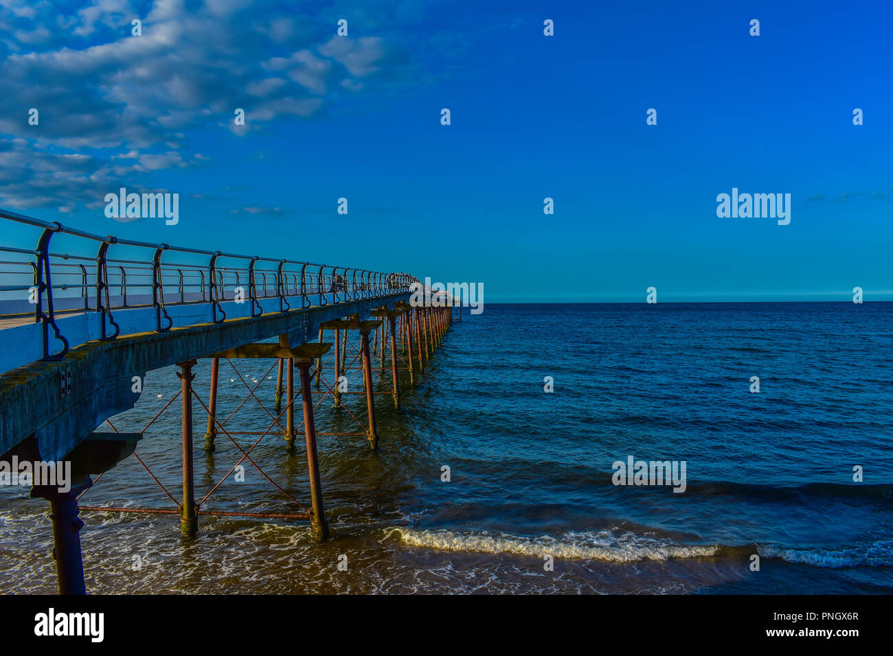 Saltburn and Saltburn Cliffs Stock Photo - Alamy