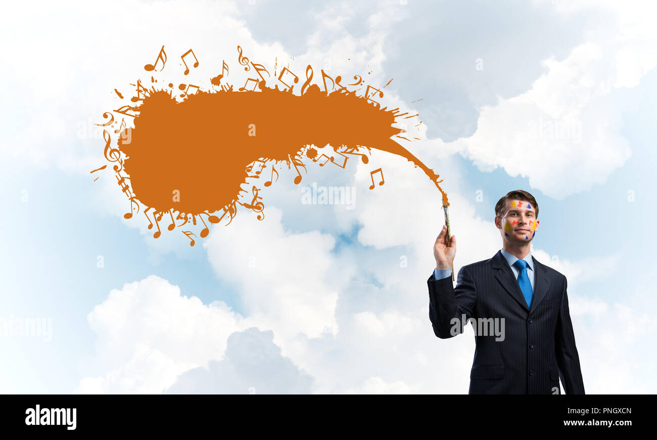 Business inspiration of young man Stock Photo - Alamy