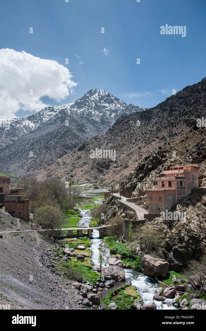 25-02-11. Marrakech, Morocco. Small villages in the foothills of the ...