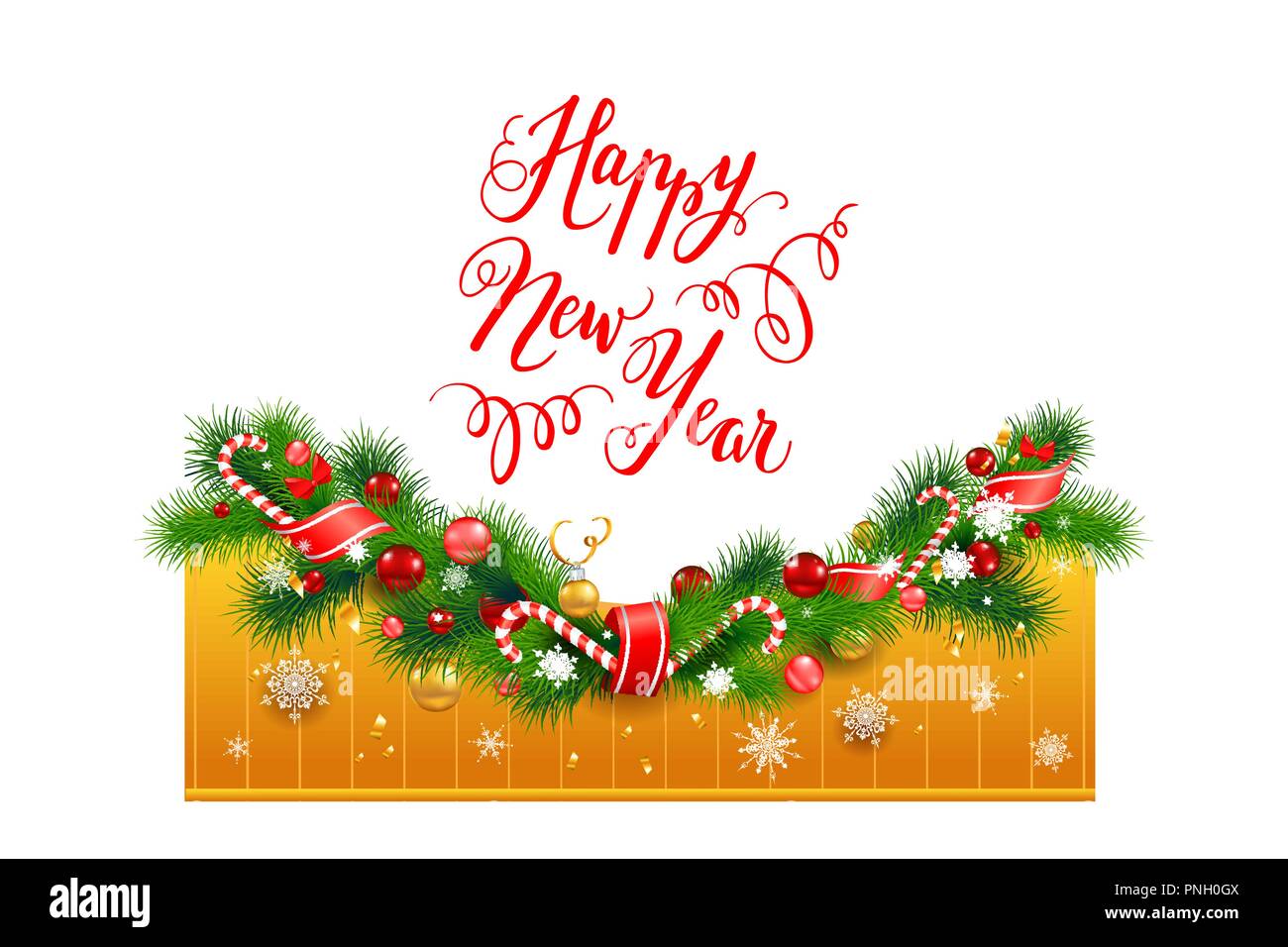 Elegant gold winter lettering Cut Out Stock Images & Pictures - Alamy